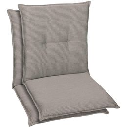 Sitzauflage GO-DE, grau (grau, taupe), B:50cm H:7cm T:100cm, Polyester, Polyurethan, Polsterauflagen, Sitzauflage, Ma&szlig;e ca.: 50 cm x 100 cm x 7 cm