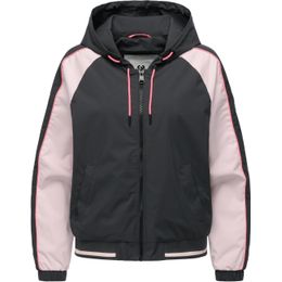Outdoorjacke Ragwear "Outdoorjacke Nicandra Sporty YOUMODO", Damen, Gr. XS, grau (dunkelgrau), Obermaterial: 100% Polyester PES. Obermaterial: Futter: 100% Polyester PES., l&auml;ssig geschnitten, Rundhals, &Auml;rmel ohne &Auml;rmelschlitz B&uuml;ndchen, Jacken Outdoorjacke, Sportliche &Uuml;bergangsjacke mit Kapuze