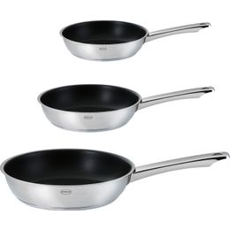 R&ouml;sle Pfannen-Set R&Ouml;SLE "MOMENTS", silber (silberfarben), &Oslash;:28cm, Pfannen, Pfannen-Set, mit Antihaftversiegelung, Induktion