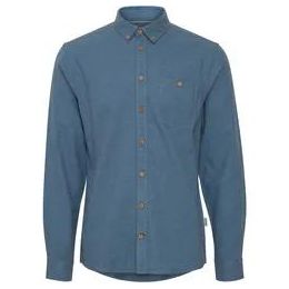 Langarmhemd Blend "Langarmhemd BHShirt", Herren, Gr. XXL, N-Gr, blau (copen blau), Obermaterial: 100% Baumwolle CO., Hemden