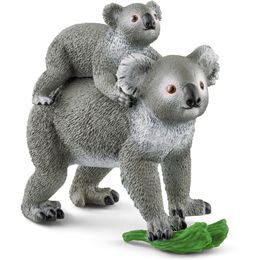 Spielfigur Schleich "WILD LIFE, Koala Mutter mit Baby (42566)", bunt, Spielfiguren, Kinder, Kunststoff, Spielfigur
