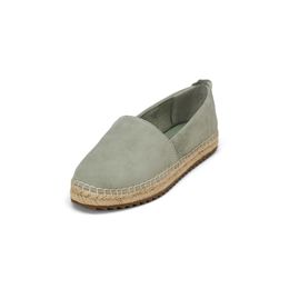 Marc O'Polo Espadrille MARC O'POLO "aus edlem Velours-Ziegenleder", Damen, Gr. 36, calm sage, Obermaterial: 100% Leder (Ziege), unifarben, Schuhe Espadrille