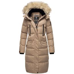 Winterjacke Marikoo "Marikoo Schneesternchen Damen Winter Steppjacke B890", Damen, Gr. XXL, grau (taupe), Obermaterial: 100% Polyester PES., Jacken Winterjacke