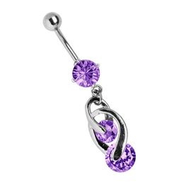Adelia&acute;s Bauchnabelpiercing ADELIA&acute;S "Piercing Bauchnabelpiercing", lila, Piercings, Damen, Titan, Bauchnabelpiercing
