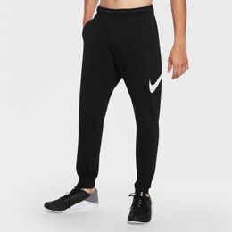 Trainingshose Nike "Dri-FIT Men's Tapered Training Pants", Herren, Gr. S, N-Gr, schwarz, Obermaterial: 62% Baumwolle, 38% Polyester, Hosen Trainingshose