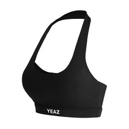 Sporttop YEAZ "Top MISSION", Damen, Gr. XS, schwarz, Obermaterial: 87% Nylon NY. 13% Elasthan EL., Tops Sporttop