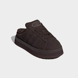 Clog adidas originals "CAMPUS 00ER WINTER LOW", Damen, Gr. 43, aurora coffee, aurora coffee, earth strata, Leder, Schuhe Clog, Hausschuh, Pantolette, Mule, Slipper mit Plateua f&uuml;r Herbst und Winter