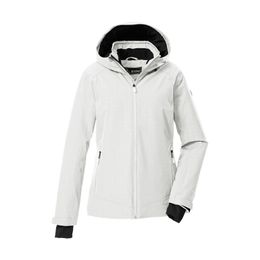 Skijacke Killtec "KSW 33 WMN SKI JCKT", Damen, Gr. 42, wei&szlig; (naturwei&szlig;), Obermaterial: 100% Polyester;Futter: 100% Polyester;F&uuml;llung: 100% Polyester, Jacken Skijacke, Damen Skijacke: wasserdicht, atmungsaktiv, viele Taschen