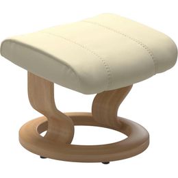 Fu&szlig;hocker stressless "Consul", beige (vanilla paloma), B:54cm H:38cm T:39cm, Leder BATICK: BATICK ist ein leicht korrigiertes, durchgef&auml;rbtes und genarbtes M&ouml;belleder, bei dem die meisten Unebenheiten und Spuren in der Regel entfernt wurden.;Leder PALOMA: PALOMA ist ein durchgef&auml;rbtes Semianilin-M&ouml;belleder mit nat&uuml;rlicher Narbung.;ROHLEDER Stoff Q2 FARON: Ein fester zuverl&auml;ssiger Boucl&eacute; mit einem 