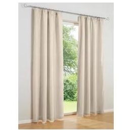 Vorhang Heine HOME Gr. 5, beige, B:140cm H:265cm, Polyester, Gardinen