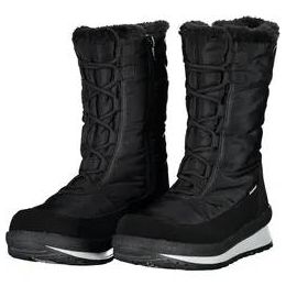 Winterboots CMP "HARMA WMN SNOW BOOT WP", Damen, Gr. 40, grau (nero), Leder, Textil, Schuhe Winterboots, Winterschuhe, Winterstiefel, Snowboots, wasserdicht