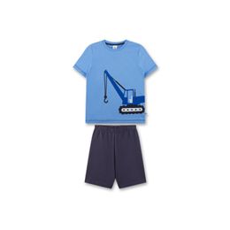 Schlafanzug Sanetta "Pyjama", Jungen, Gr. 116, blau, Obermaterial: 100% Baumwolle CO., Homewear-Sets Schlafanzug