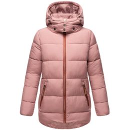 Winterjacke Navahoo "Winterjacke Wattew&ouml;lkchen", Damen, Gr. L, rosa (schwarz rose), Obermaterial: 100% Polyester Pol. recyc.. Obermaterial: Futter: 100% Polyester Pol. recyc.. 100% Polyester PES., Jacken Winterjacke