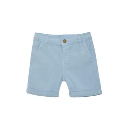 Chinoshorts EN FANT "Chinoshorts ENShorts", Jungen, Gr. 110, N-Gr, blau (dusty blau), Obermaterial: 98% Baumwolle CO. 2% Elasthan EL., Hosen Chinoshorts
