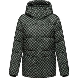 Steppjacke Ragwear "Steppjacke Wikesh Print", Damen, Gr. M, gr&uuml;n (dusty gr&uuml;n), Obermaterial: 100% Polyester PES. Obermaterial: Futter: 100% Polyester PES. 100% Polyester PES., Jacken Steppjacke