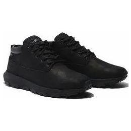 Schn&uuml;rboots Timberland "WINSOR PARKMID LACE UP WATERPROOF SNEAKER", Herren, Gr. 46, schwarz, Leder, Schuhe Schn&uuml;rboots, Winterstiefel, Schn&uuml;rstiefel, Winterschuhe, wasserdicht
