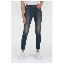 Levi's Skinny-fit-Jeans LEVI'S "721 HIGH RISE SKINNY", Damen, Gr. 28, L&auml;nge 30, cool for real, Denim/Jeans, Obermaterial: 64% Baumwolle, 35% Polyester, 1% Elasthan, skinny fit lang, Jeans, mit hohem Bund