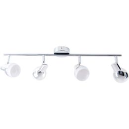 N&auml;ve N&Auml;VE LED Deckenspot "Chromey", grau (chromfarben), 4, H: 13cm, 1 Stk., Leuchten, f&uuml;r Wand und Decke geeignet, LED Deckenspot