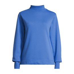 Sweatshirt SALZHAUT "Sweatshirt OANEWEETEN", Damen, Gr. XS, blau (sky), Obermaterial: 80% Baumwolle CO. 20% Polyester PES., Sweatshirts Sweatshirt
