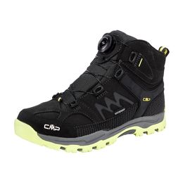 Outdoorschuh CMP "KIDS KIRUNA MID FITGO FLEECE WP TREKKING SHOES", Kinder, Gr. 38, piombo, acido, Leder, Schuhe Outdoorschuh, Winterstiefel, Winterschuhe, gef&uuml;ttert,wasserdicht