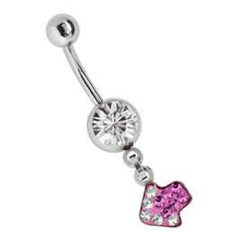 Adelia&acute;s Bauchnabelpiercing ADELIA&acute;S "Piercing Bauchnabelpiercing", pink (rosa), Piercings, Damen, Chirurgiestahl, Bauchnabelpiercing