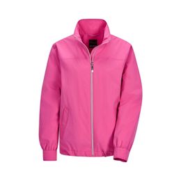 Blouson GOLDNER "Moderne Freizeitjacke mit Rei&szlig;verschluss", Damen, Gr. 50, pink, Obermaterial: 100% Polyester PES., weit, Jacken Blouson, Sattel im R&uuml;ck und Vorderteil