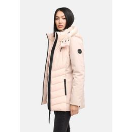 Winterjacke Marikoo "Marikoo Tivaa Damen Herbst Winter Steppjacke N103", Damen, Gr. XXL, rosa (light peach), Obermaterial: 98% Polyester PES. 2% Elasthan EL., Jacken Winterjacke