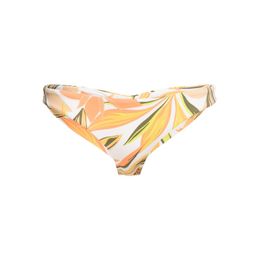 Bikini-Hose Roxy "Printed Beach Classics", Damen, Gr. XXL, US-Gr&ouml;&szlig;en, wei&szlig; (hellwei&szlig; subtly salty flat), 87% Nylon, 13% Elasthan, Badehosen Bikini-Hose