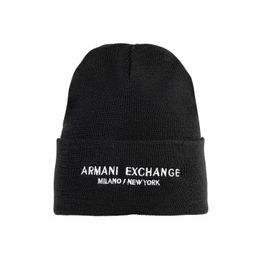 Beanie Armani Exchange "M&uuml;tze Cappello Beanie", Herren, schwarz, M&uuml;tzen Beanie