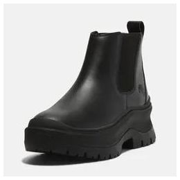 Chelseaboots Timberland "ROXIE LANEMID CHELSEA BOOT", Damen, Gr. 39, schwarz (schwarz full grain), Leder, Schuhe Chelseaboots, Stiefelette, Winterschuhe, Ankle Boots