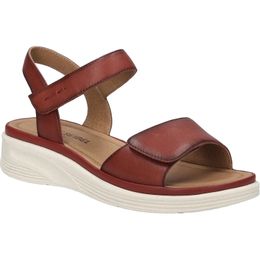 Sandale Josef Seibel "Sevran 01, hibiscus", Damen, Gr. 42, braun (hibiscus), Obermaterial: 100% Rindsleder Leather cow., Schuhe Sandale