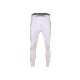 Lange Unterhose Bugatti "Lange Unterhose Lange Unterhose Feinripp 1er Pack", Herren, Gr. 3XL, wei&szlig;, Obermaterial: 100% Baumwolle CO., Unterhosen Lange Unterhose