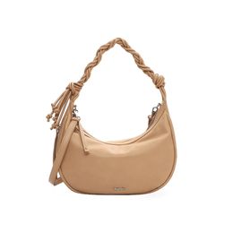 Beuteltasche Tamaris "Beutel TAS Keona", Damen, Gr. B/H/T: 33cm x 26cm x 11cm 0, beige (sand 420), Polyurethan, Taschen Beuteltasche