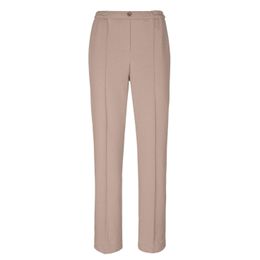 Schlupfhose GOLDNER "Thermo-Jerseyschlupfhose MARTHA", Damen, Gr. 50, N-Gr, beige, Obermaterial: 70% Baumwolle CO. 30% Polyester PES., Hosen Schlupfhose