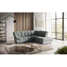 Ecksofa COTTA "Mado, Breite 260 cm", anthrazite, B:260cm H:88cm T:104cm, 100% POLYESTER (PES), Sofas, Ecksofa, verschiedene Sofas individuell kombinierbar