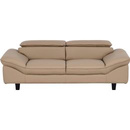 2-Sitzer Home Affaire "Pilot", braun (cappuccino), B:202cm T:108cm, Sofas, 2-Sitzer, Big-Sofa mit Kopfteilverstellung