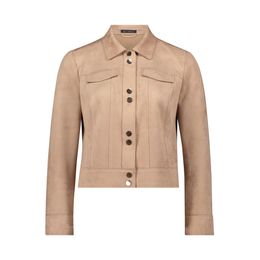 Jackenblazer Betty Barclay "Blazer-Jacke langarm", Damen, Gr. 44, beige (natural), Obermaterial: 95% Polyester PES. 5% Elasthan EL., Blazer Jackenblazer