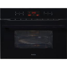 Amica Backofen mit Mikrowelle "EBC 841 600 S", schwarz, B:59,5cm H:45,4cm T:56,85cm, Back&ouml;fen, Platzsparender Komfort f&uuml;r schnelles und vielseitiges Kochen, Backofen mit Mikrowelle
