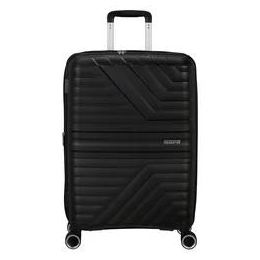 Hartschalen-Trolley American Tourister "FLYTWIST, verschiedene Gr&ouml;&szlig;en und Farben", Gr. B/H/T: 45cm x 67cm x 26cm 63 l, schwarz (shadow schwarz), Polypropylen, Koffer, Hartschalen-Koffer personalisierbar Volumenerweiterung