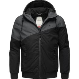 Winterjacke Ragwear "Winterjacke Wings", Herren, Gr. 3XL, schwarz, Obermaterial: 65% Polyester PES. 35% Baumwolle CO. Obermaterial: Futter: 100% Polyester PES. 100% Polyester PES., Jacken Winterjacke