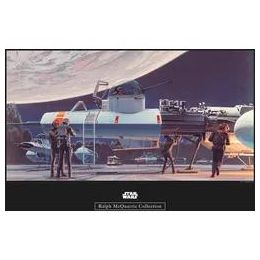 Bild Komar "Star Wars Classic RMQ Yavin Hangar", bunt (farbe bild(er): bunt), B:50cm H:40cm, Holz, Papier, Bilder, Bild, Wandbild zur Dekoration im Kinderzimmer - ohne Rahmen