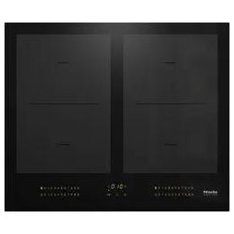 Miele Flex-Induktions-Kochfeld "KM 7564 FL", schwarz, B:62cm H:5,1cm T:52cm, Kochfelder, Mit 4 Kochzonen inkl. 2 leistungsstarken PowerFlex-Kochbereichen