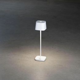 Konstsmide LED Tischleuchte "Capri-Mini", wei&szlig;, H: 20cm, 2 Stk., Leuchten, Capri-Mini USB-Tischleuchte, 2700/3000K, dimmbar, eckig, LED Tischleuchte