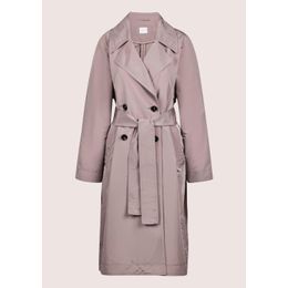 Madeleine Mode Trenchcoat MADELEINE "Trenchcoat Zweireihiger Trenchcoat", Damen, Gr. 36, rosa (mauve), Obermaterial: 100% Polyester PES., Modern, normal, M&auml;ntel Trenchcoat