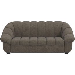 3-Sitzer COTTA "Mado, Breite 215 cm", schoko, B:215cm T:104cm, 100% POLYESTER (PES), Sofas, 3-Sitzer, verschiedene Sofas individuell kombinierbar