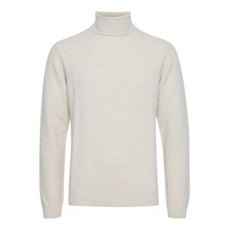 Rollkragenpullover Casual Friday "Strickrollkragenpull CFKarl", Herren, Gr. M, beige (light sand melange), Obermaterial: 80% Wolle WO. 20% Polyamid PA., Pullover Rollkragenpullover