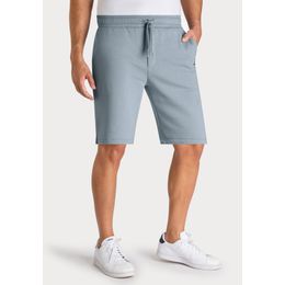 Sweatshorts John Devin "- kurze Hose aus innen angerauter Sweatware", Damen, Gr. M (48/50), N-Gr, blaugrau, angeraute Sweatware, Obermaterial: 60% Baumwolle, 40% Polyester, unifarben, regular fit kurz, Hosen Sweatshorts, mit breiter Kordel und seitlichen Taschen