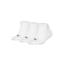 Sneakersocken Puma "Socken Plain Sneaker 3P 3er Pack", M&auml;dchen, Gr. 35-38, wei&szlig;, Obermaterial: 72% Baumwolle CO. 14% Polyamid PA. 12% Polyester PES. 2% Elasthan EL., Socken Sneakersocken