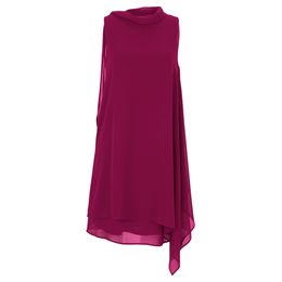 Cocktailkleid Vera Mont "Cocktailkleid ohne Arm", Damen, Gr. 36, EURO, pink (sweet berry), 100% Polyester PES., Kleider Cocktailkleid