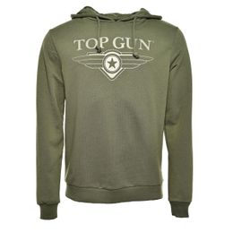 Kapuzensweatshirt Top Gun "Kapuzenpulli TG20201049", Herren, Gr. XL, gr&uuml;n (olive), Obermaterial: 100% Baumwolle CO., Pullover Kapuzensweatshirt